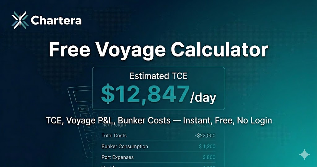 Free Voyage Calculator & Freight Estimator | TCE, P&L, Vessel Costing ...